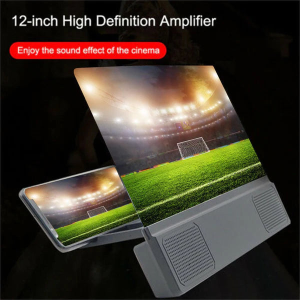 12" Mobile Phone Screen Amplifier with Speaker – HD Magnifier with ...