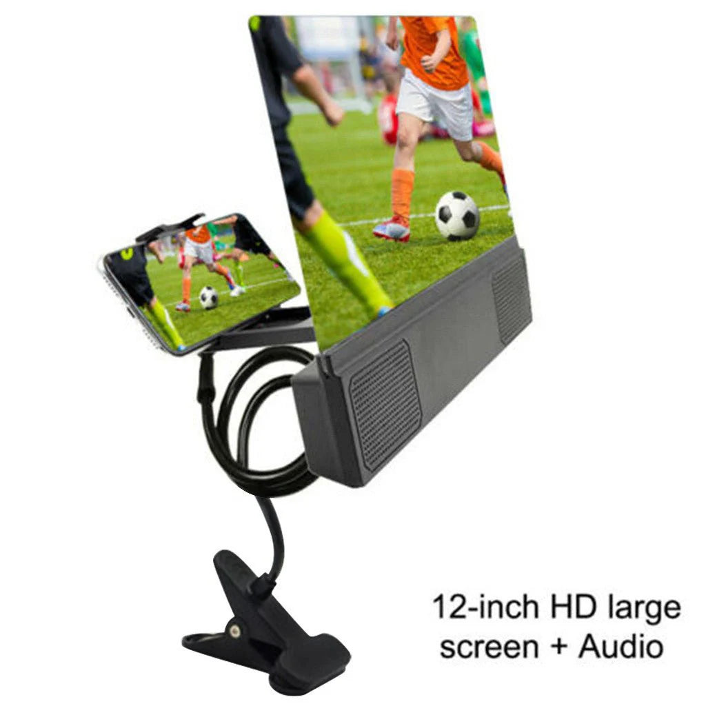 12" Mobile Phone Screen Amplifier with Speaker – HD Magnifier with ...